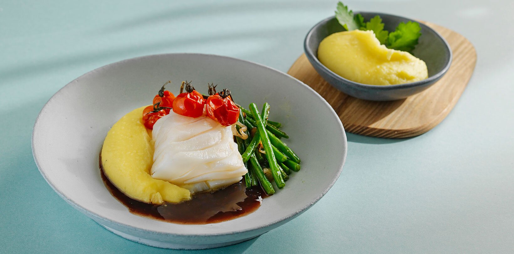 Norwegian Skrei with potato purée, and red wine jus | Seafood from Norway