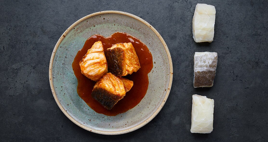 Norwegian salted cod "a la vizcaína" | Seafood from Norway